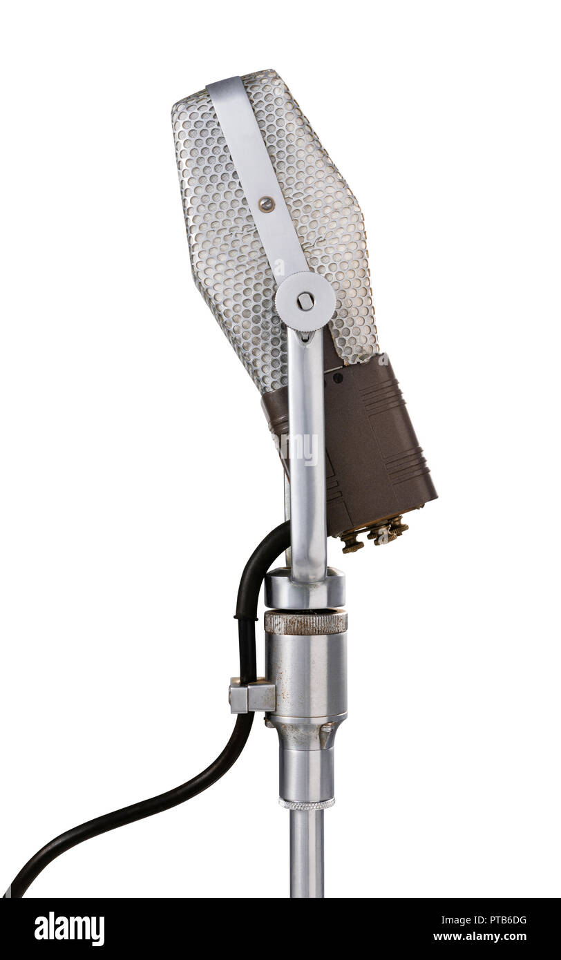 Old microphone hi-res stock photography and images - Alamy