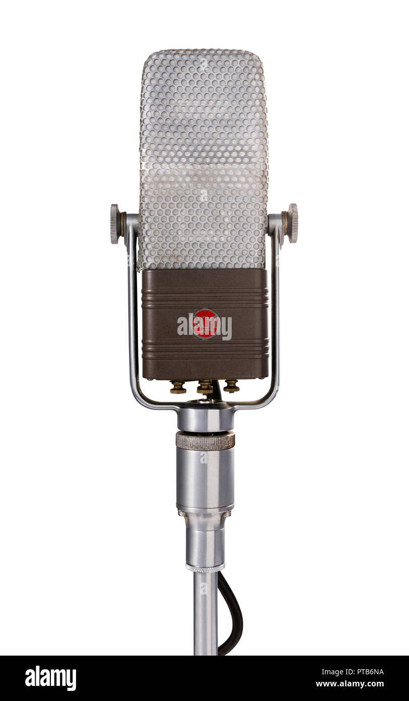 Vintage RCA 44 microphone Stock Photo - Alamy