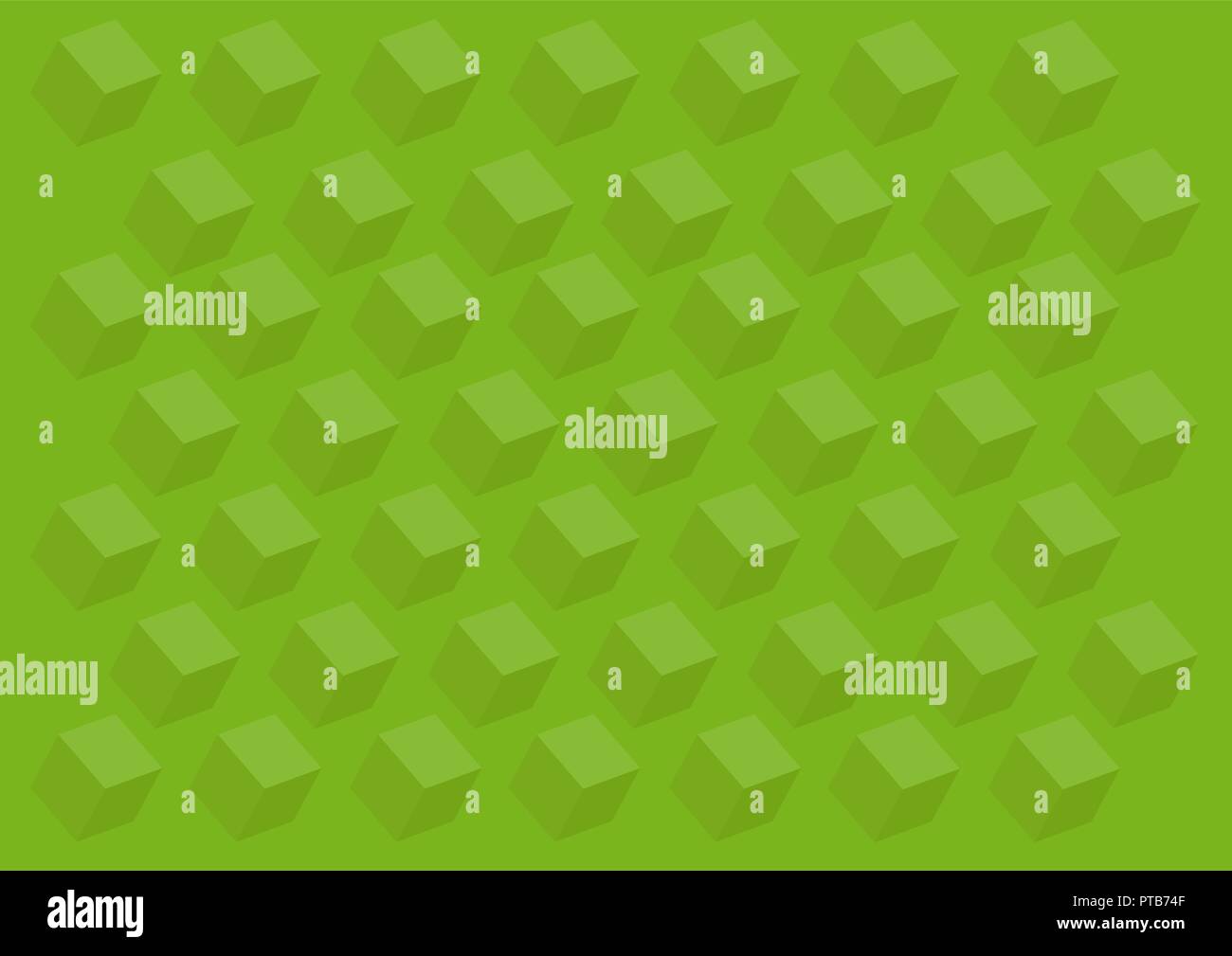 Vector geometric background, cubes in green Stock Vector Image & Art ...