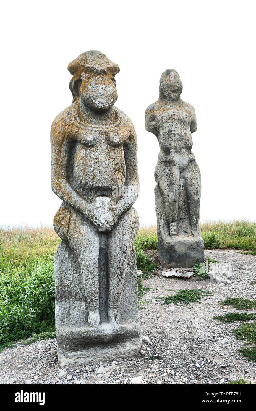 ancient scythian woman statue outdoors Stock Photo - Alamy