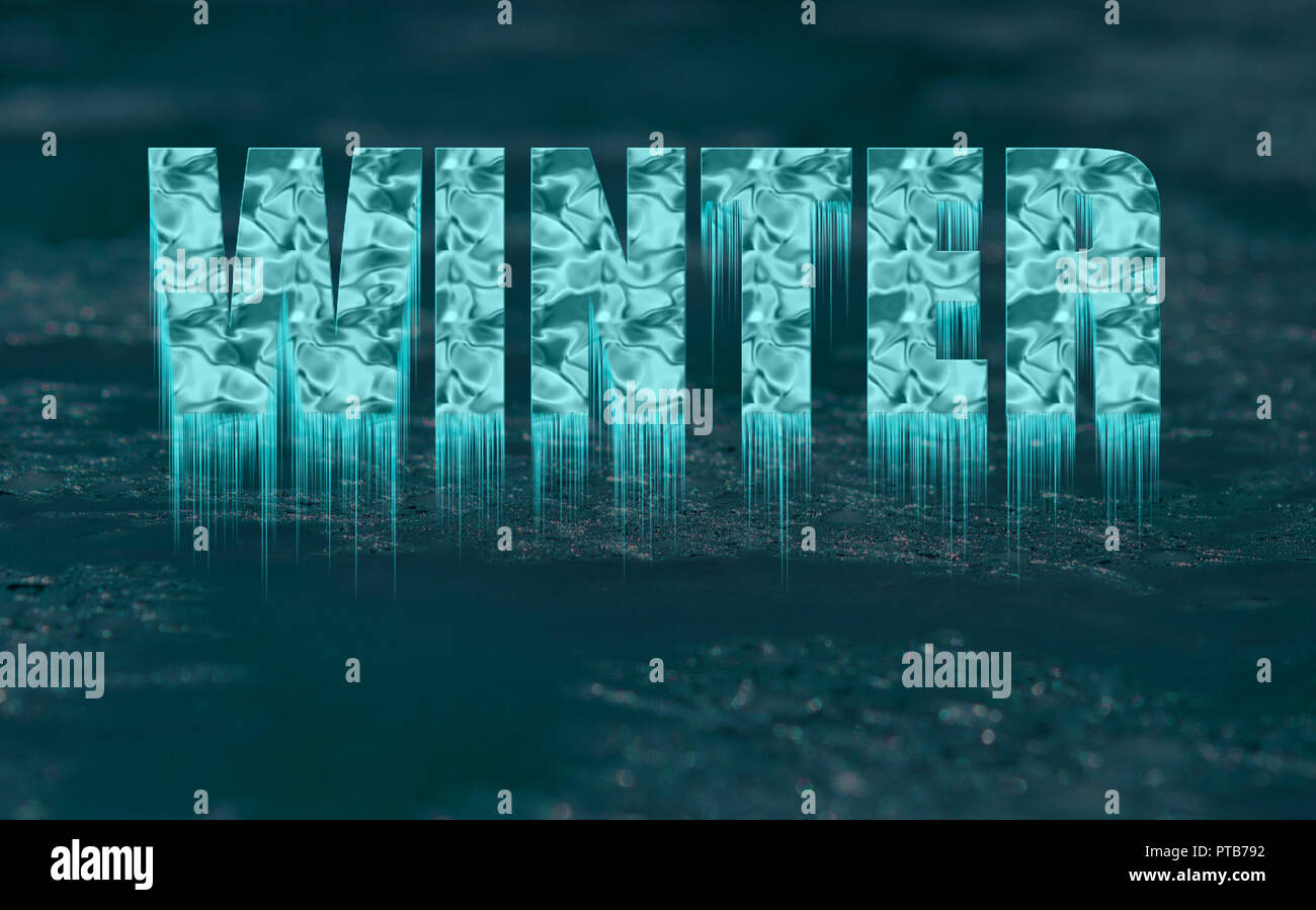 Letter ice font icicles alphabet hi-res stock photography and images ...