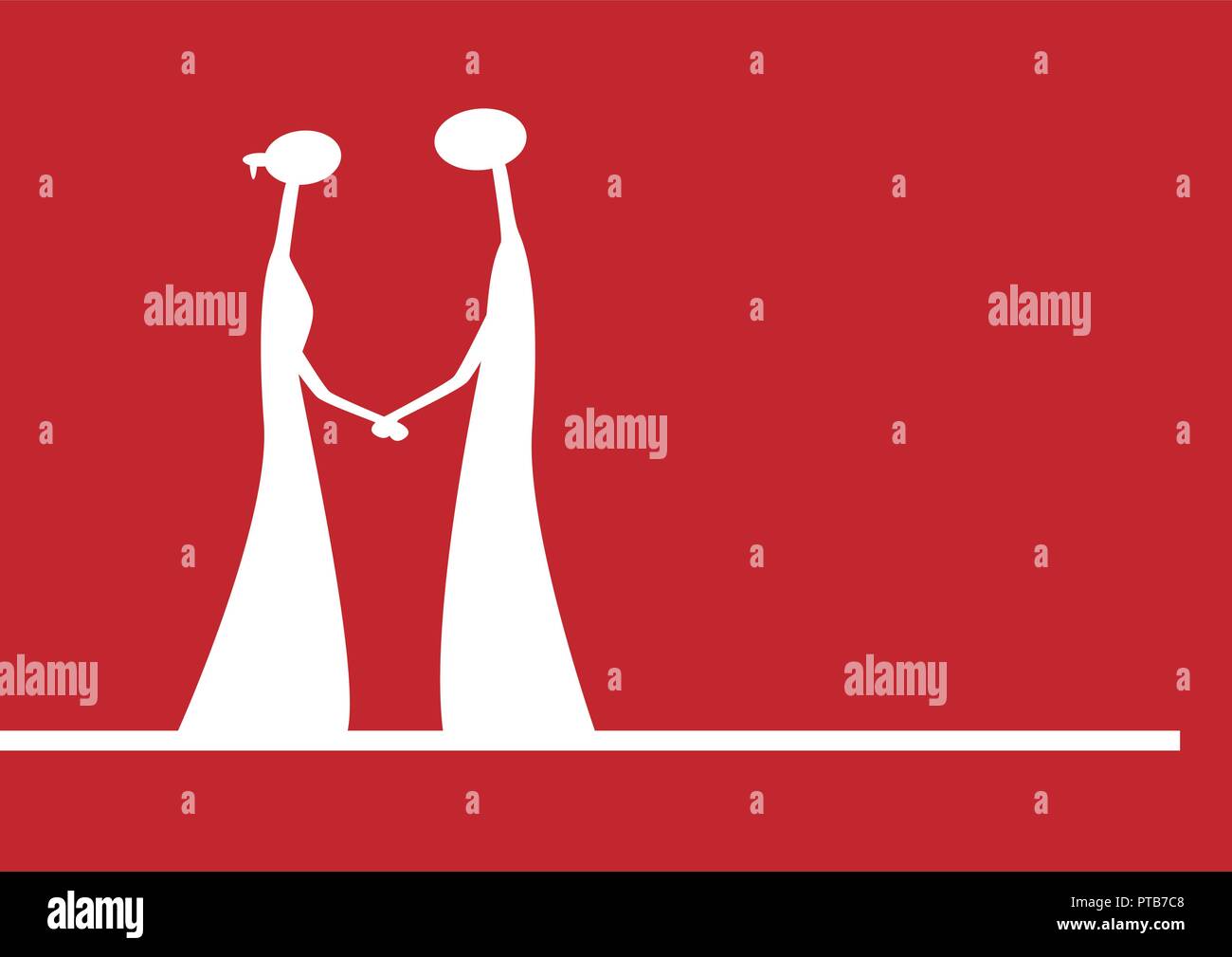 Profile stylized abstract character lovers Stock Vector Image & Art - Alamy