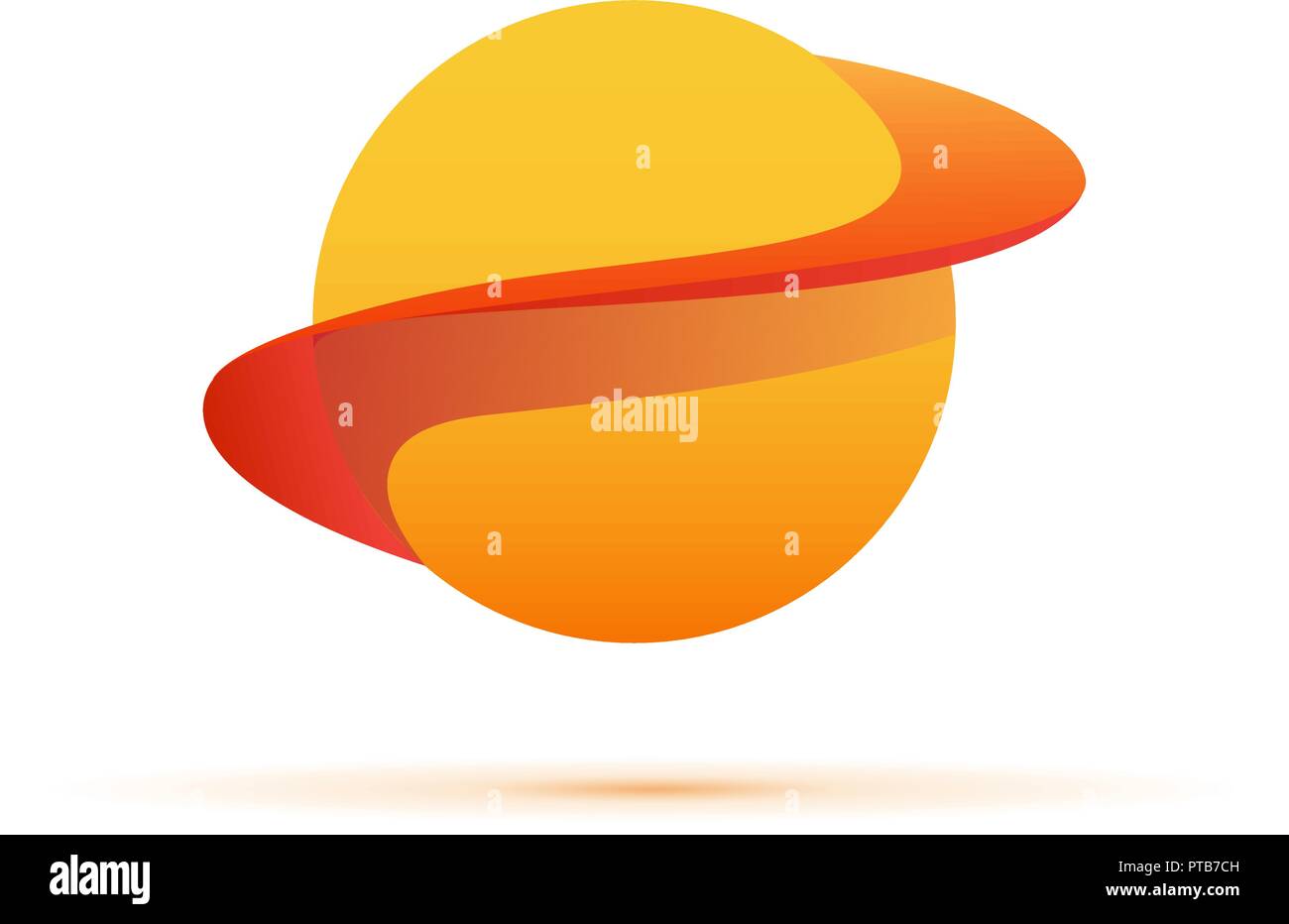 Vector shape of a sphere. Abstract Saturn Stock Vector Image & Art - Alamy