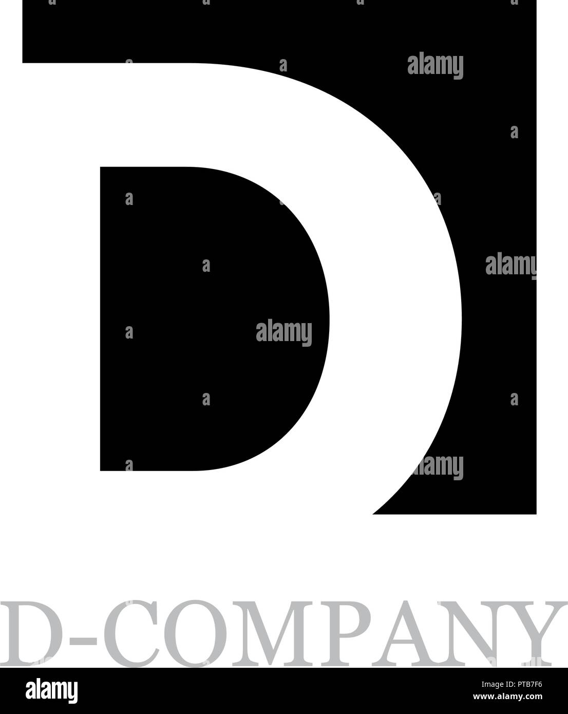 Letter D Logo Black and White Stock Photos & Images - Alamy