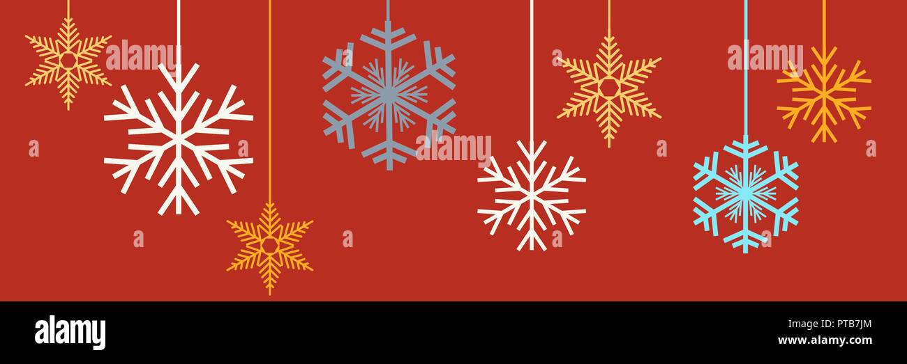 Vector banner, colorful winter and christmas background with ice and ...