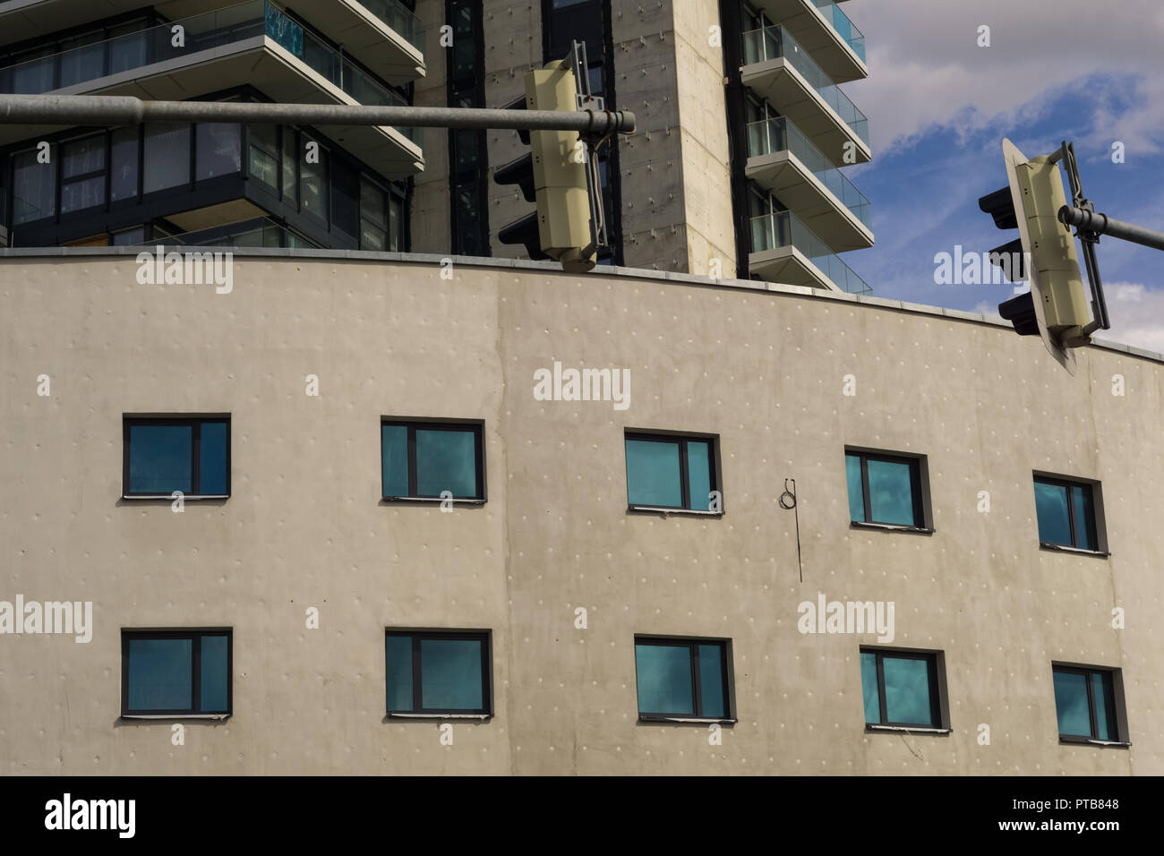 A new,modern apartment building in a German town Stock Photo - Alamy