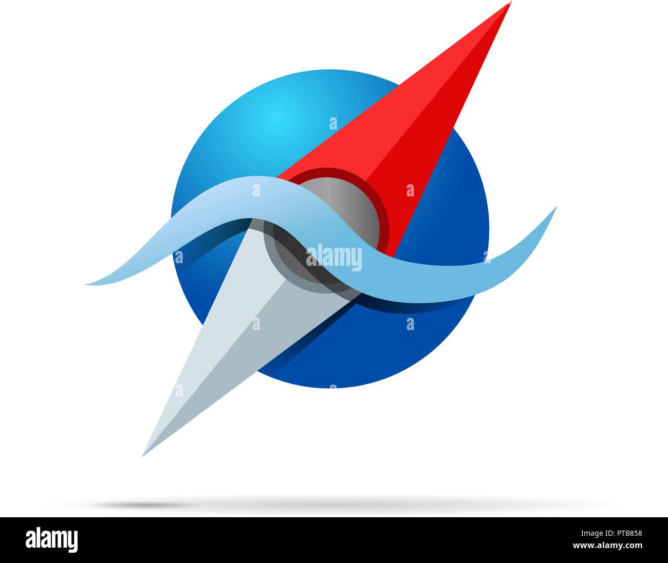 3d compass vector sign hi-res stock photography and images - Alamy