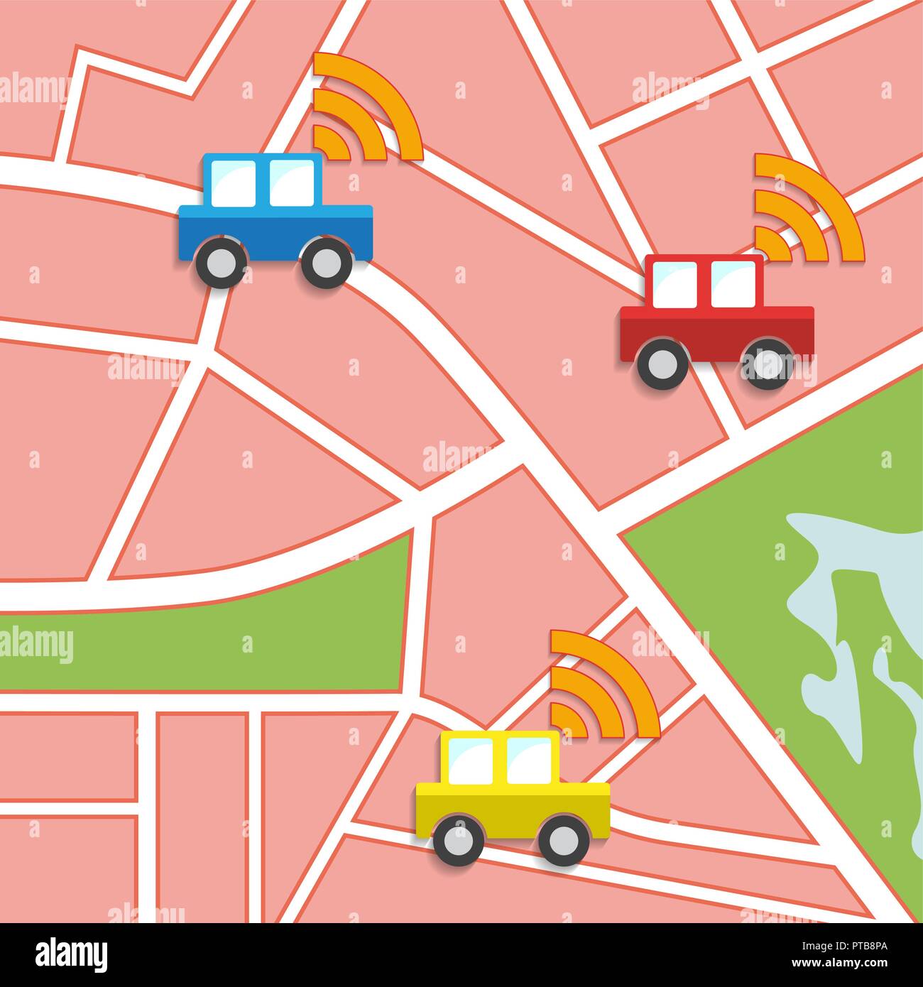 Vector car sharing illustration Stock Vector Image & Art - Alamy