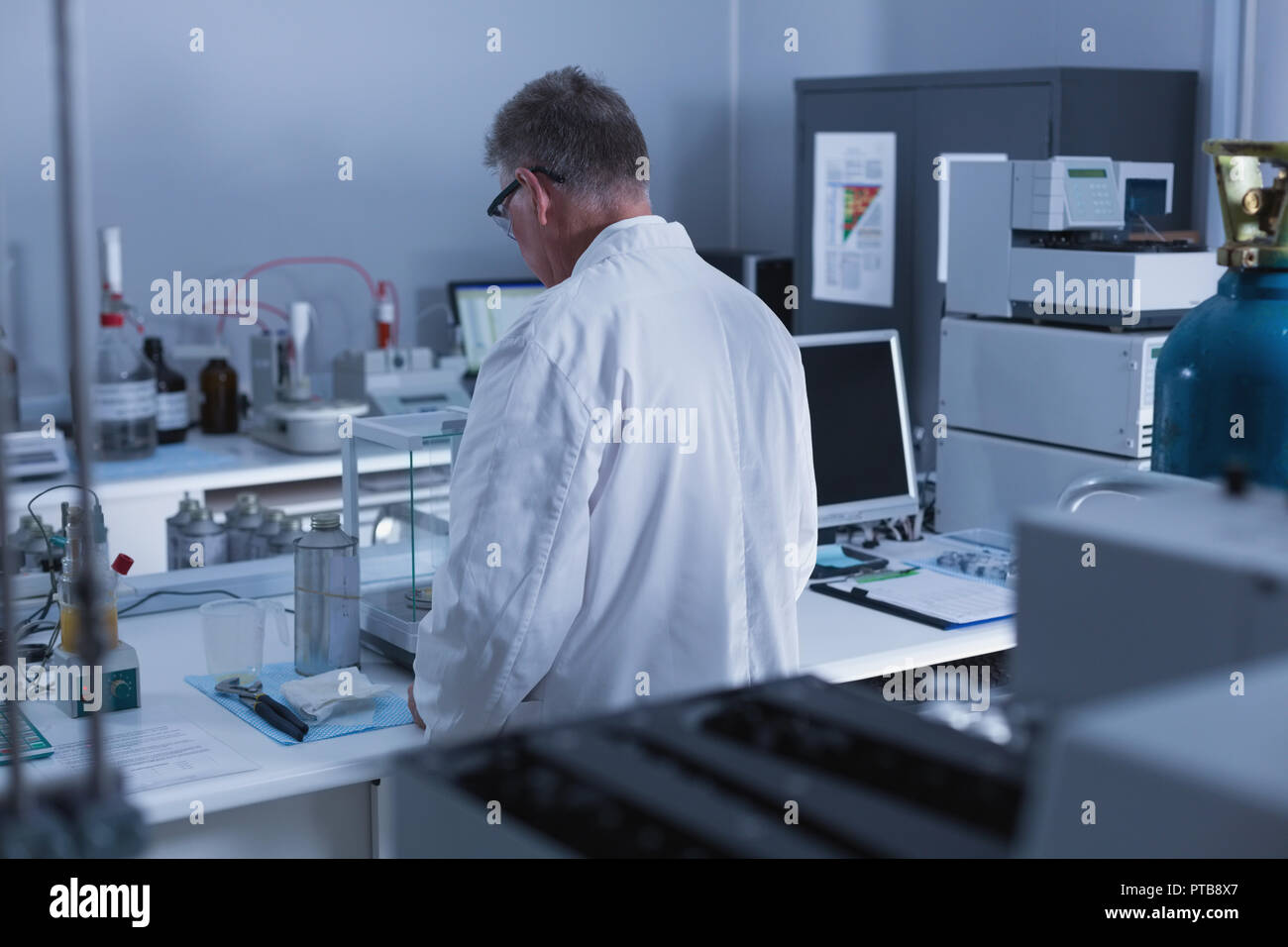Male scientist in protective hi-res stock photography and images - Alamy
