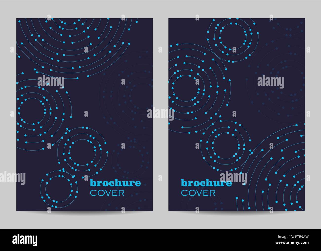 Brochure template layout design. Geometric pattern with connected lines ...