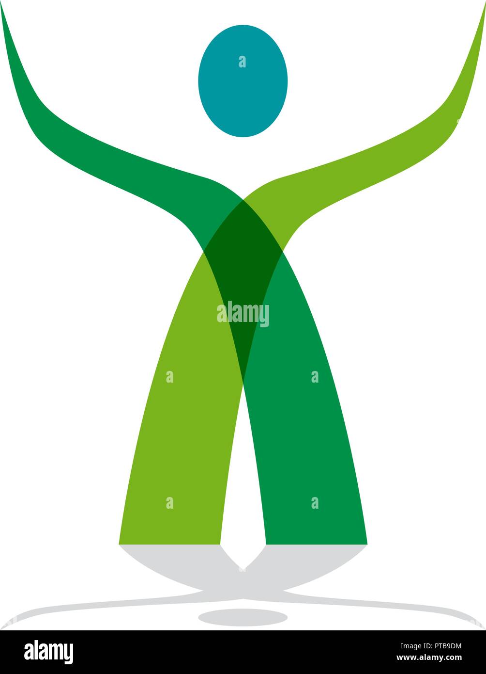 Vector sign green man Stock Vector Image & Art - Alamy