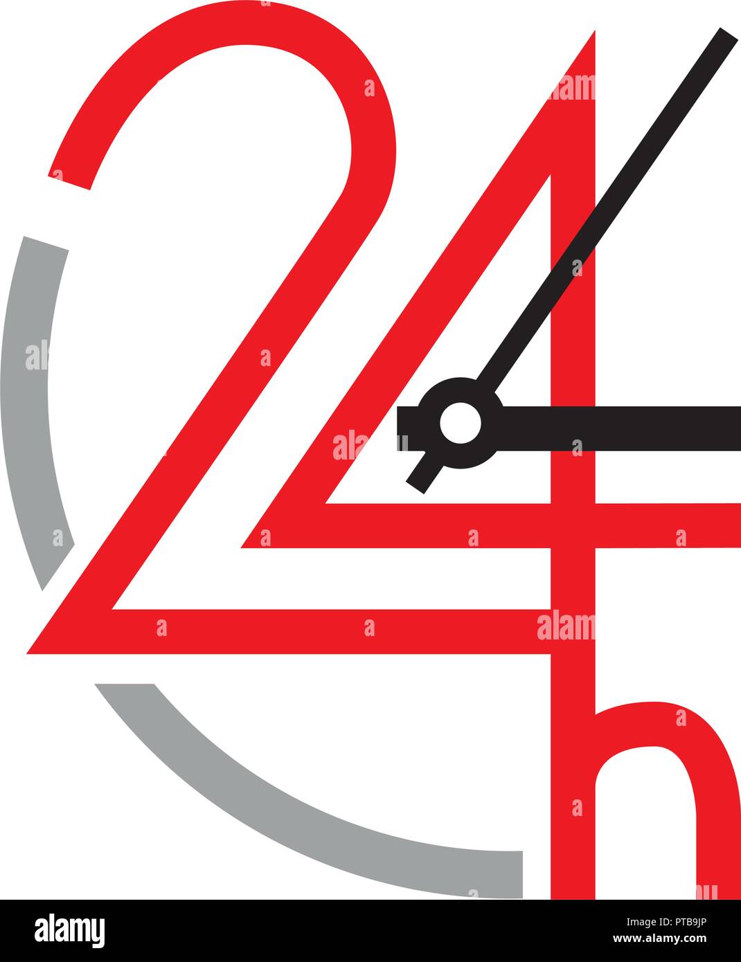 Delivery 24 hour concept Stock Vector Images - Alamy