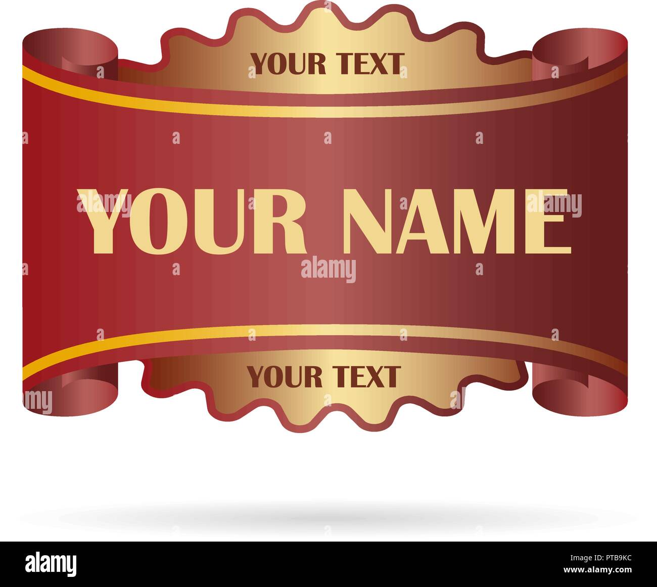 Vintage ribbon crest Stock Vector Images - Alamy