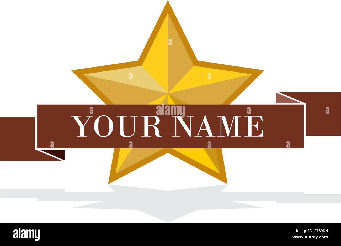 Vector crest with star Stock Vector Image & Art - Alamy