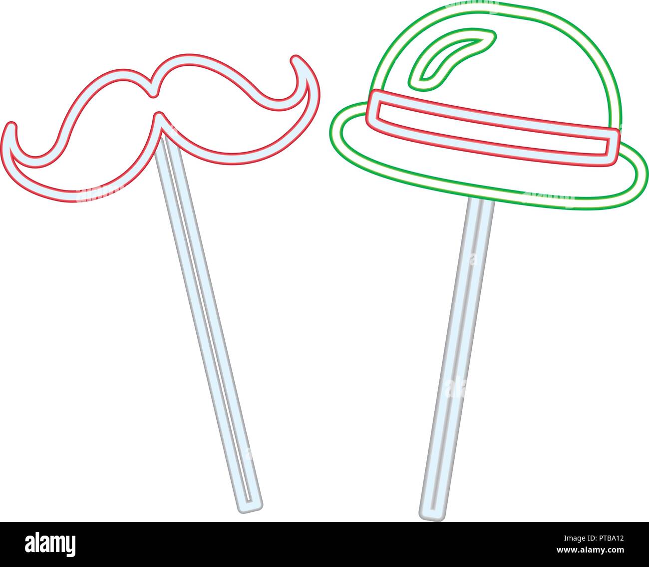 Neon illuminated man Cut Out Stock Images & Pictures - Alamy