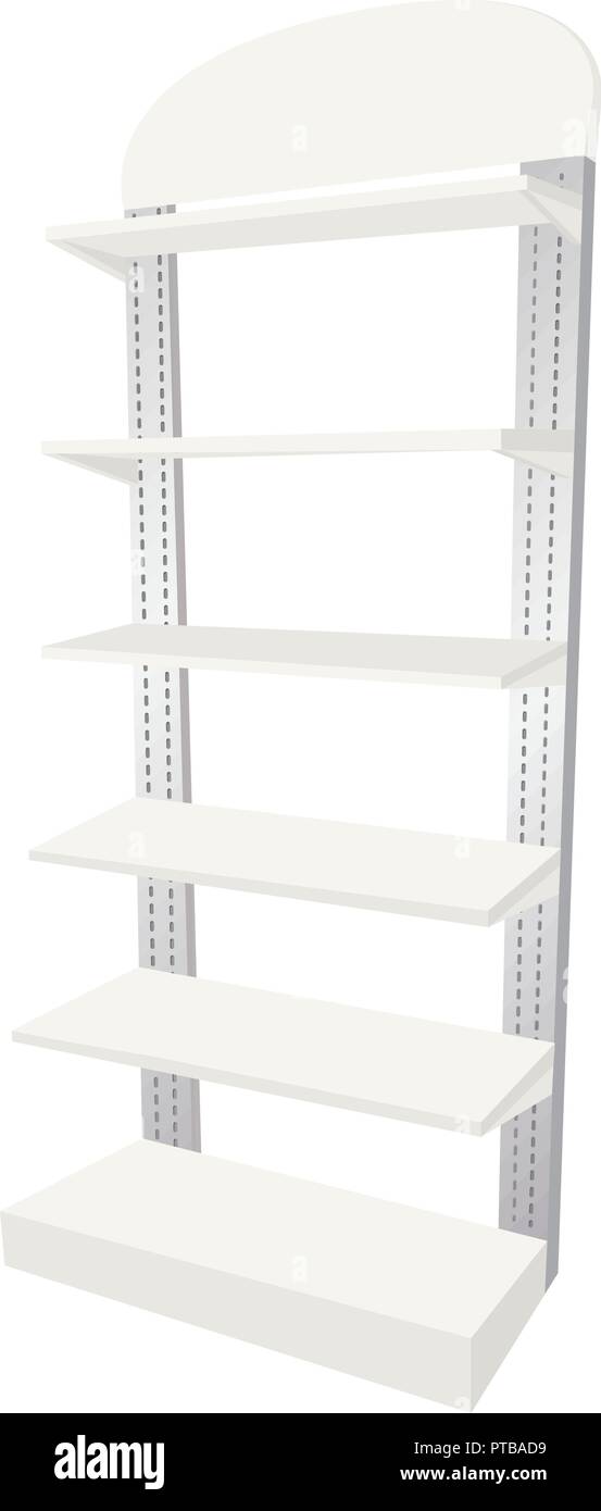 Cardboard shelf supermarket Stock Vector Images - Alamy