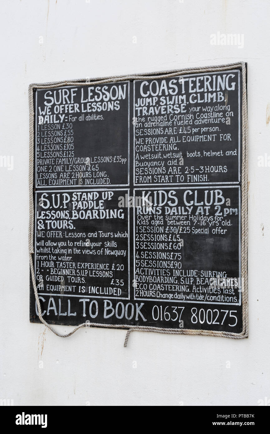 Surf school signage hi-res stock photography and images - Alamy