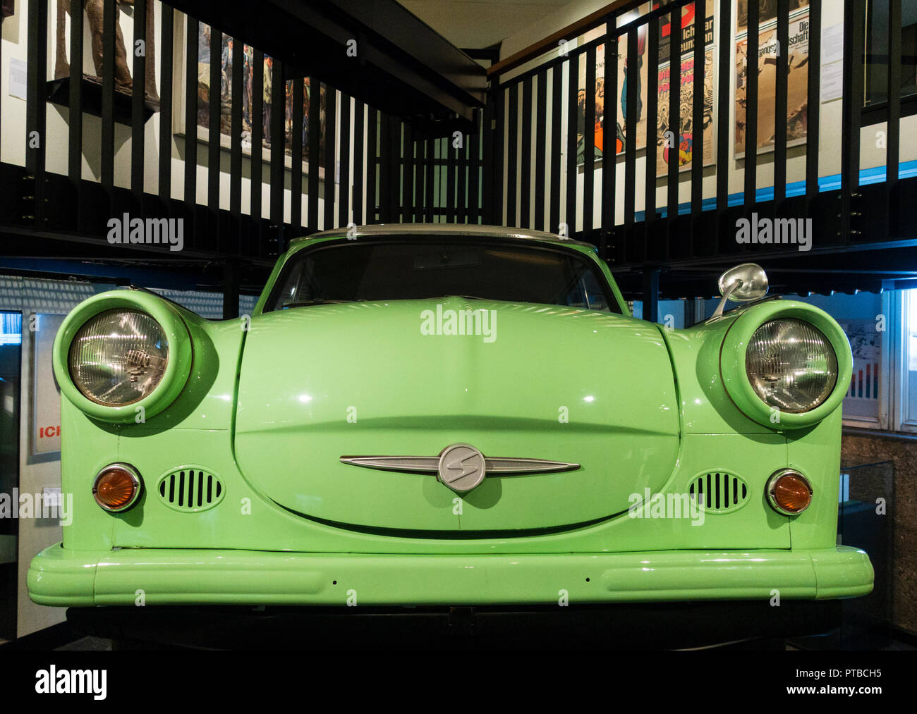 East German Trabant car on display at Berlin History Museum , Germany ...