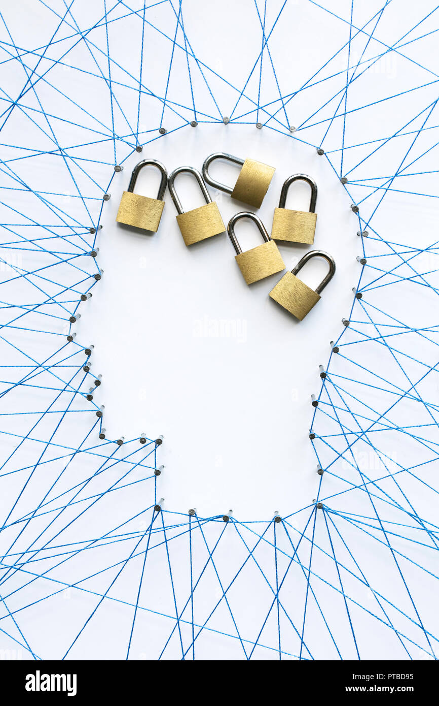 Human head pin connection hi-res stock photography and images - Alamy
