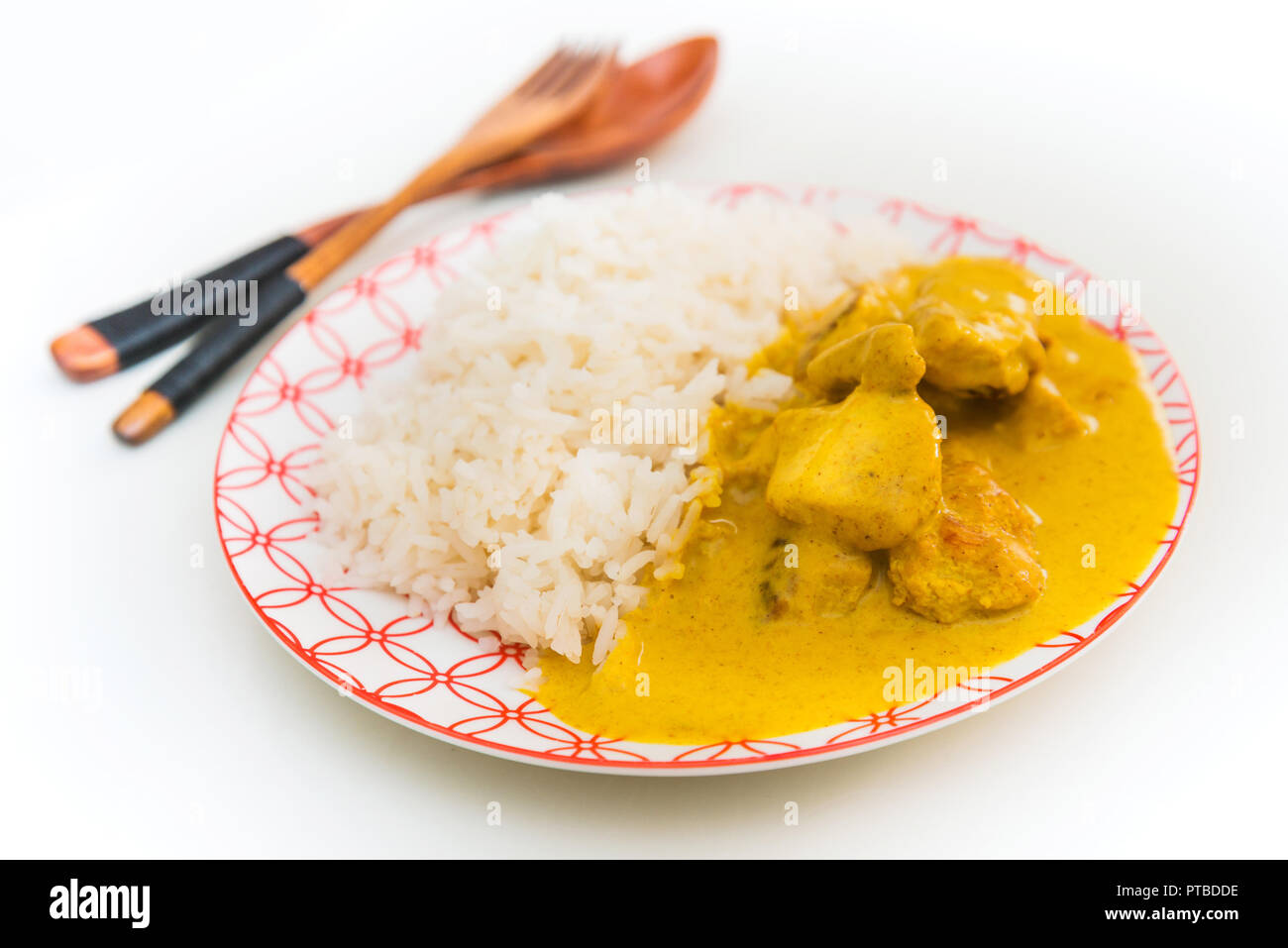 Handmade Indian curry chicken rice Stock Photo - Alamy