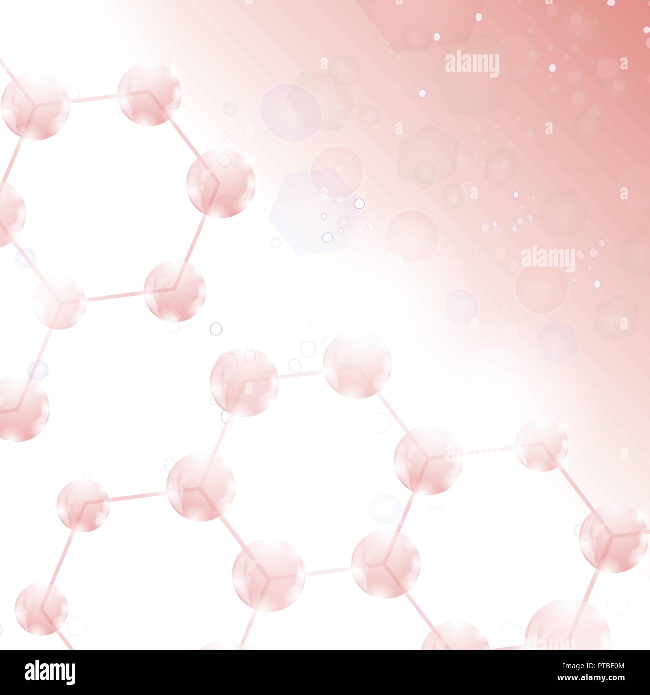 Abstract Molecules Design. Structure Molecule and Communication ...