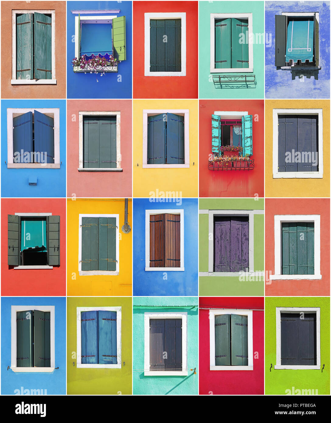 Colorful window frames hi-res stock photography and images - Alamy