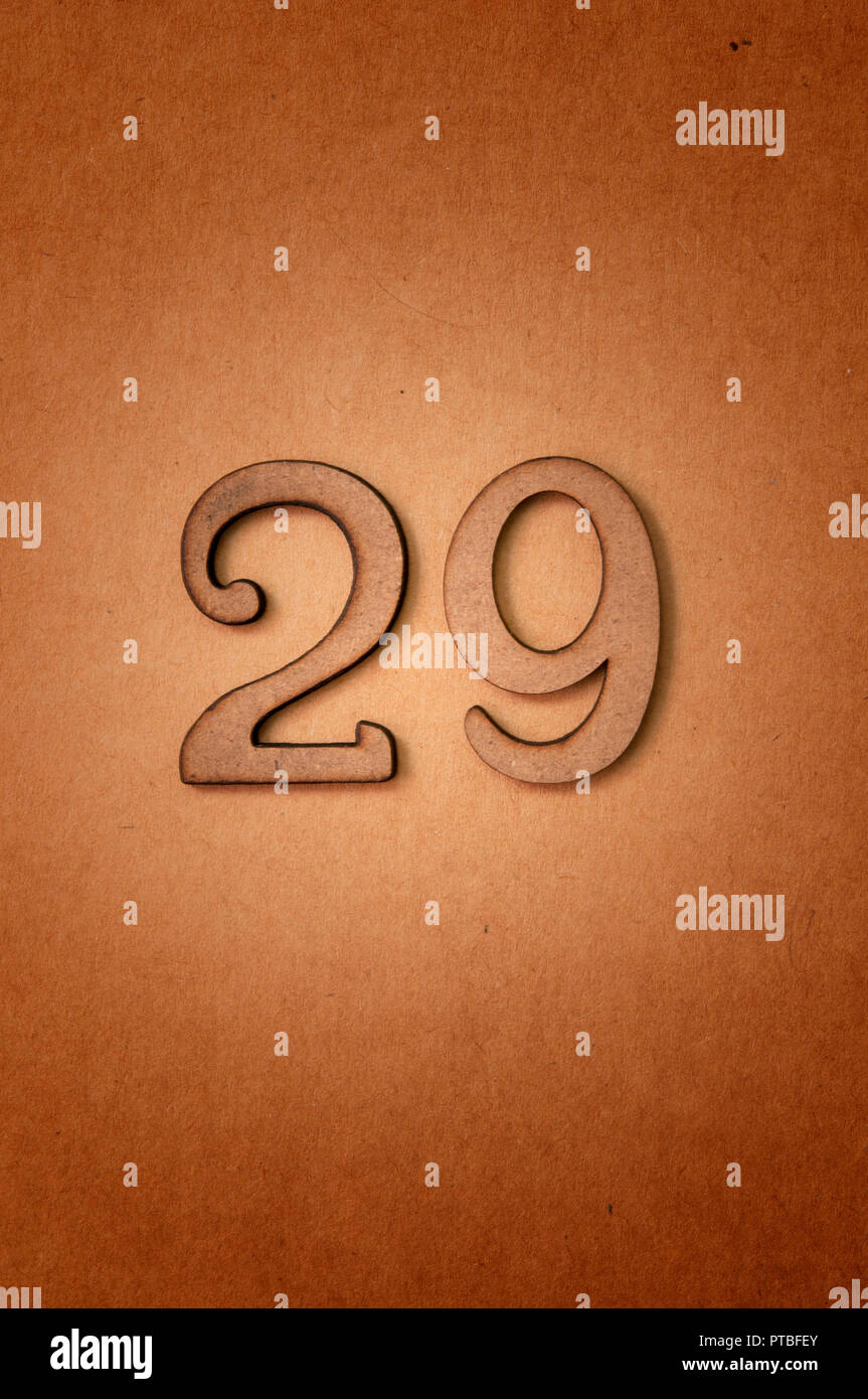 prime number twenty-nine Stock Photo - Alamy