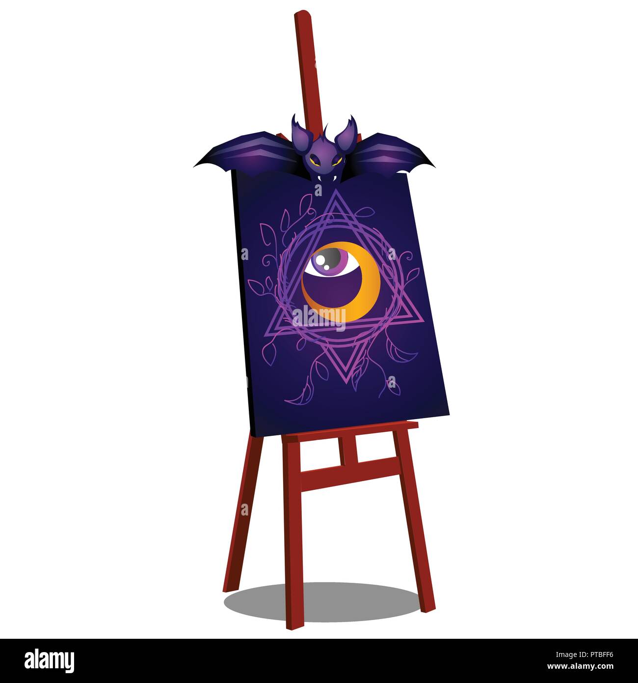 Evil spirits engraving Stock Vector Images - Alamy