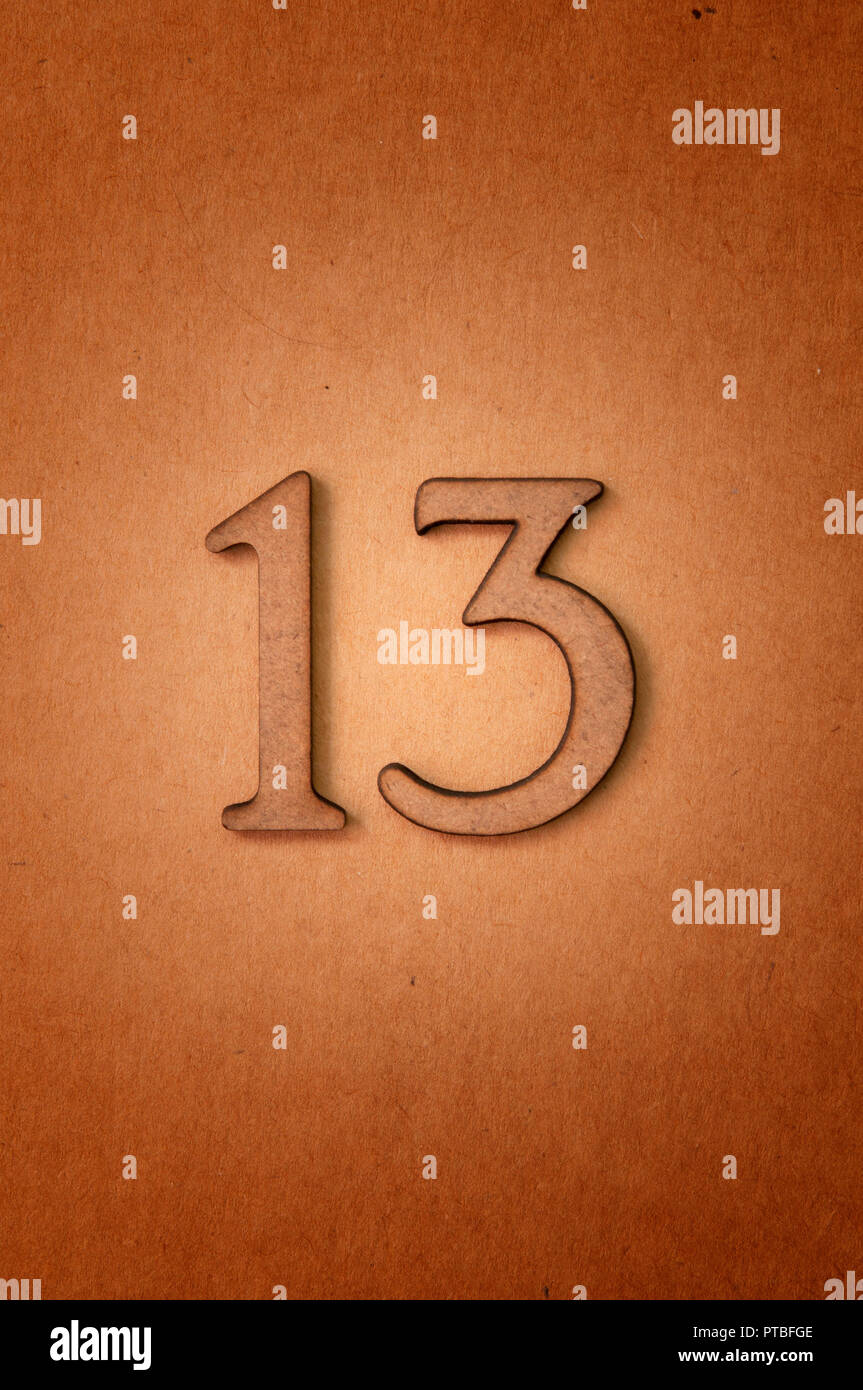 Number 13 thirteen hi-res stock photography and images - Alamy