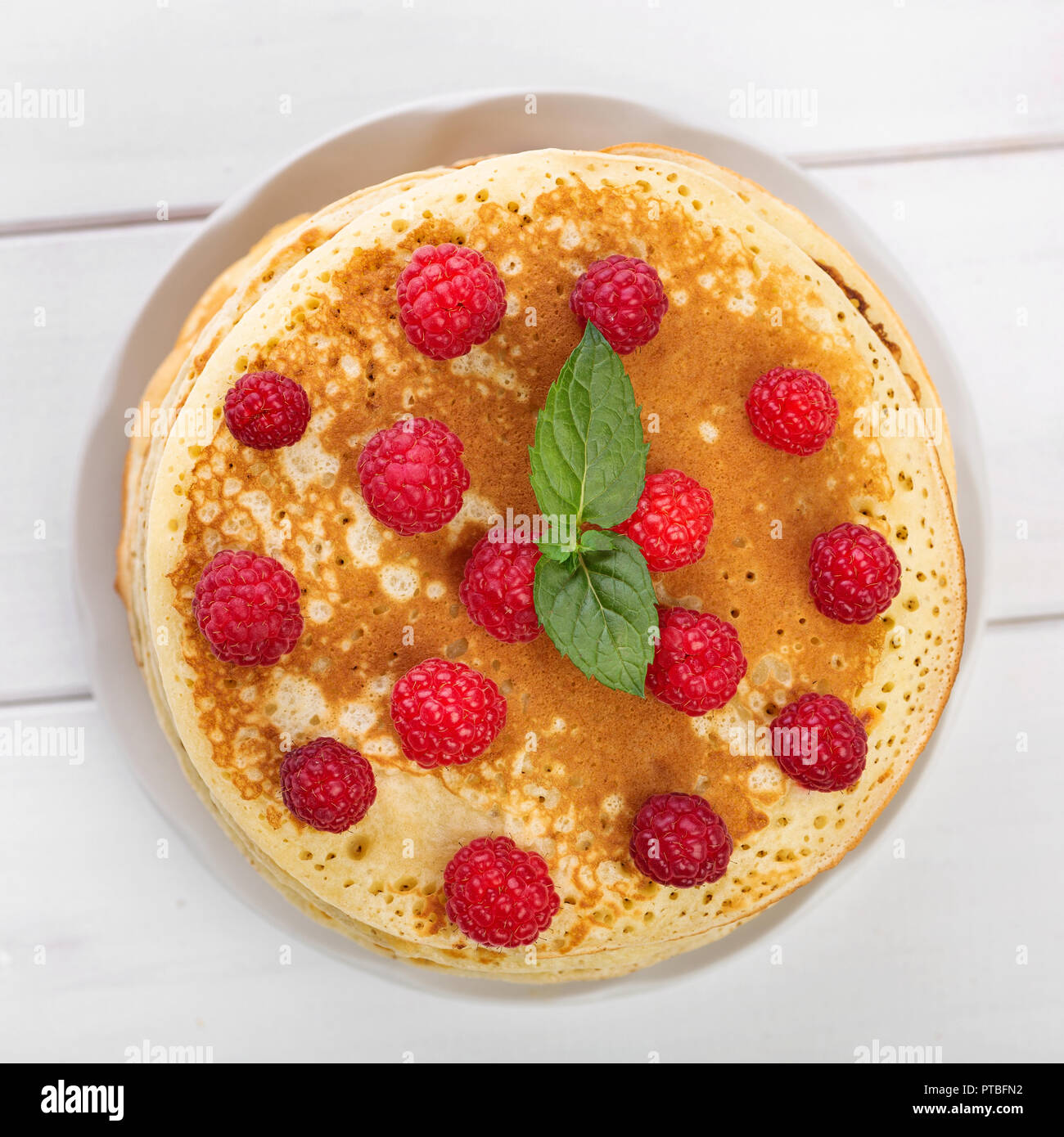 Top view pile pancake hi-res stock photography and images - Alamy