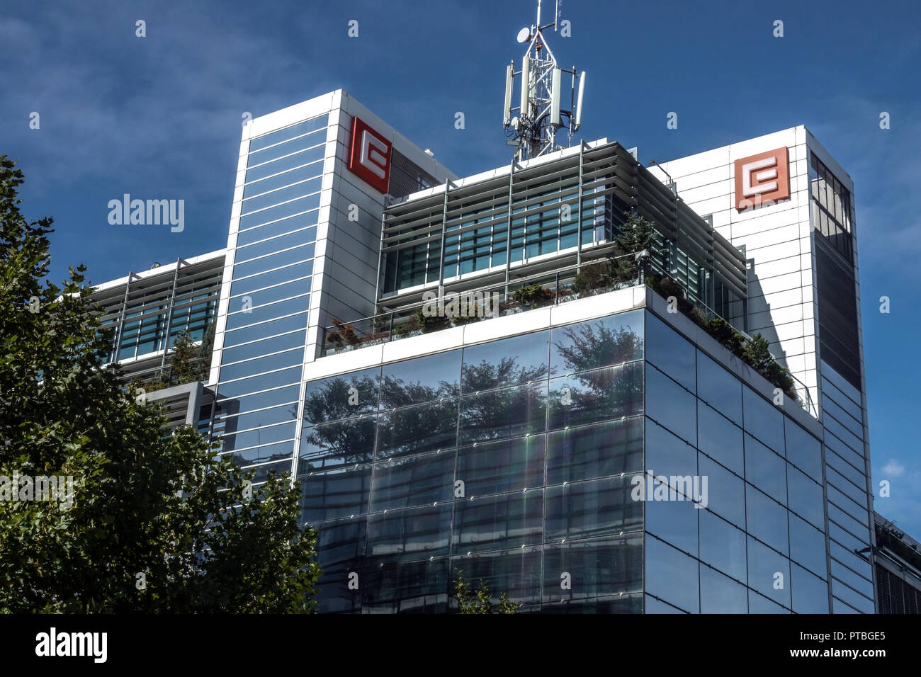 CEZ logo, Czech Republic company headquarters Stock Photo - Alamy