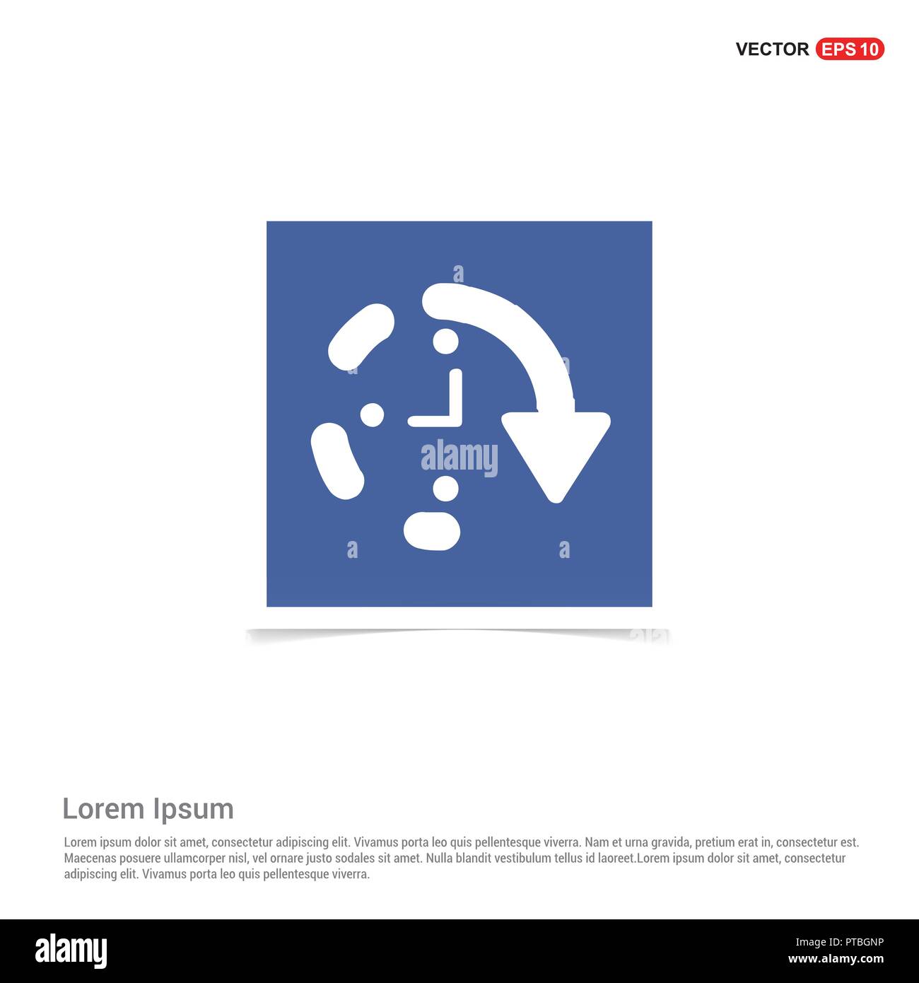 Repeat Time Icon - Blue photo Frame Stock Vector Image & Art - Alamy