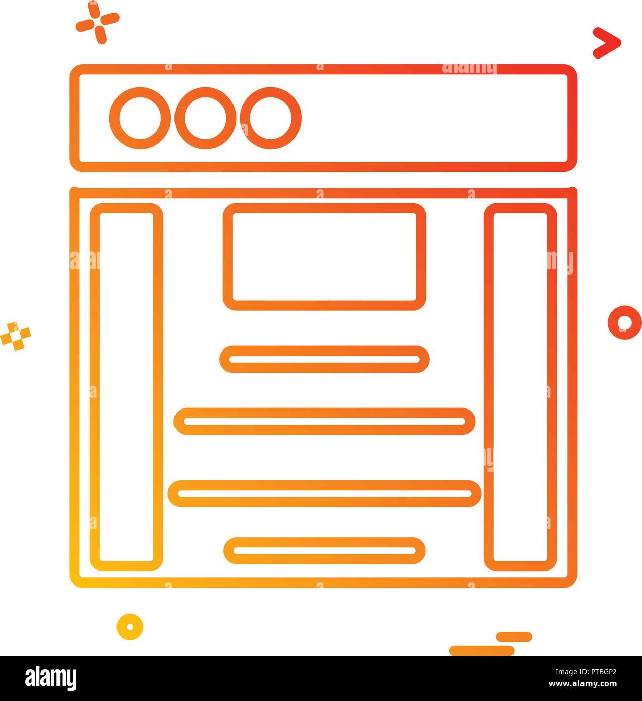 Web layouts icon design vector Stock Vector Image & Art - Alamy