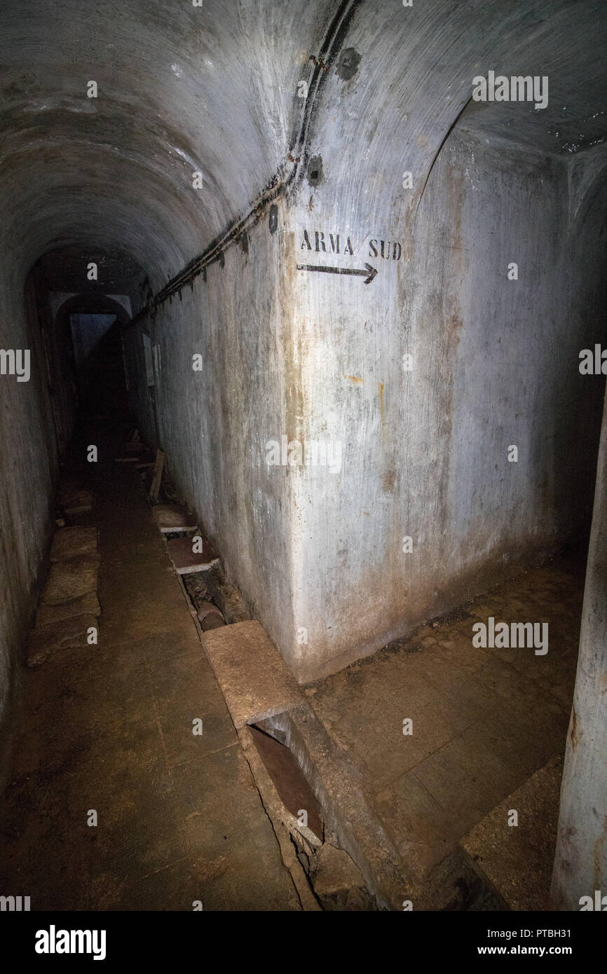 sign in underground bunker Stock Photo - Alamy