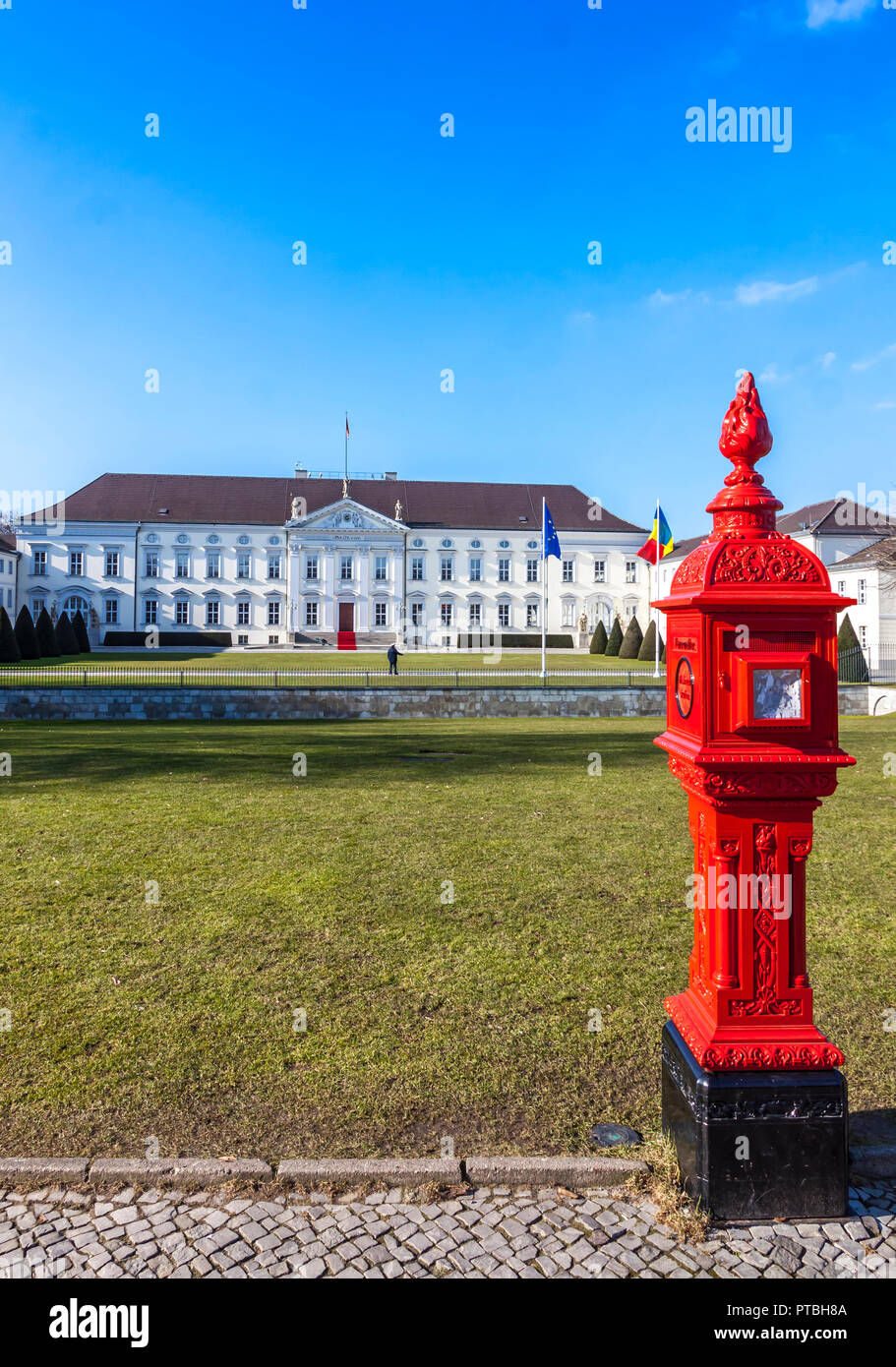 Bellevue Palace (Schloss Bellevue) in Berlin, official residence of the ...