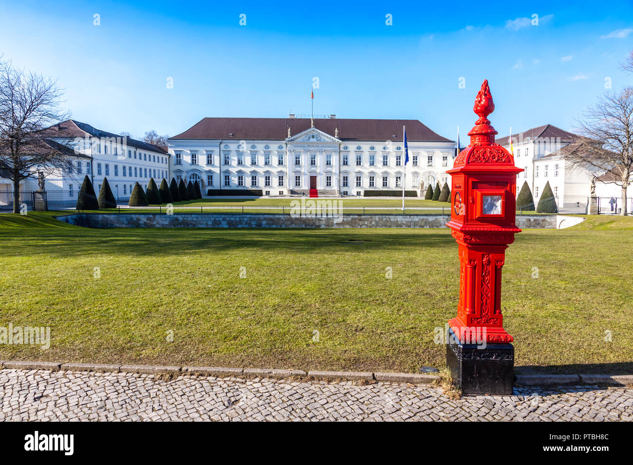 Bellevue Palace (Schloss Bellevue) in Berlin, official residence of the ...