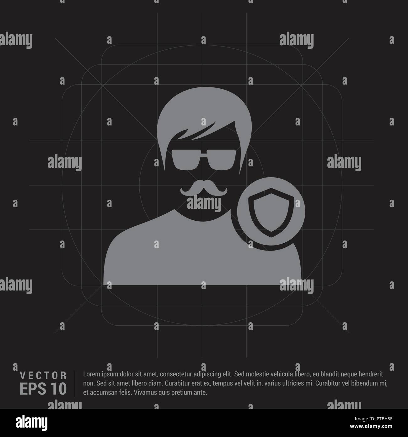 Protected user icon Stock Vector Image & Art - Alamy