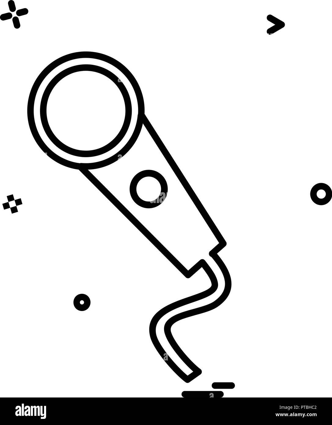 Mic icon design vector Stock Vector Image & Art - Alamy