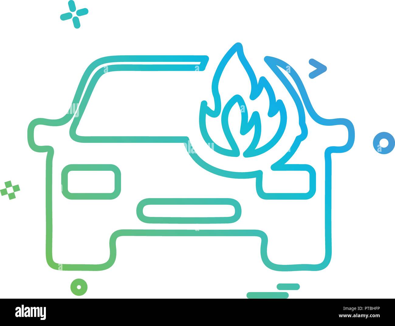 Car fire icon design vector Stock Vector Image & Art - Alamy