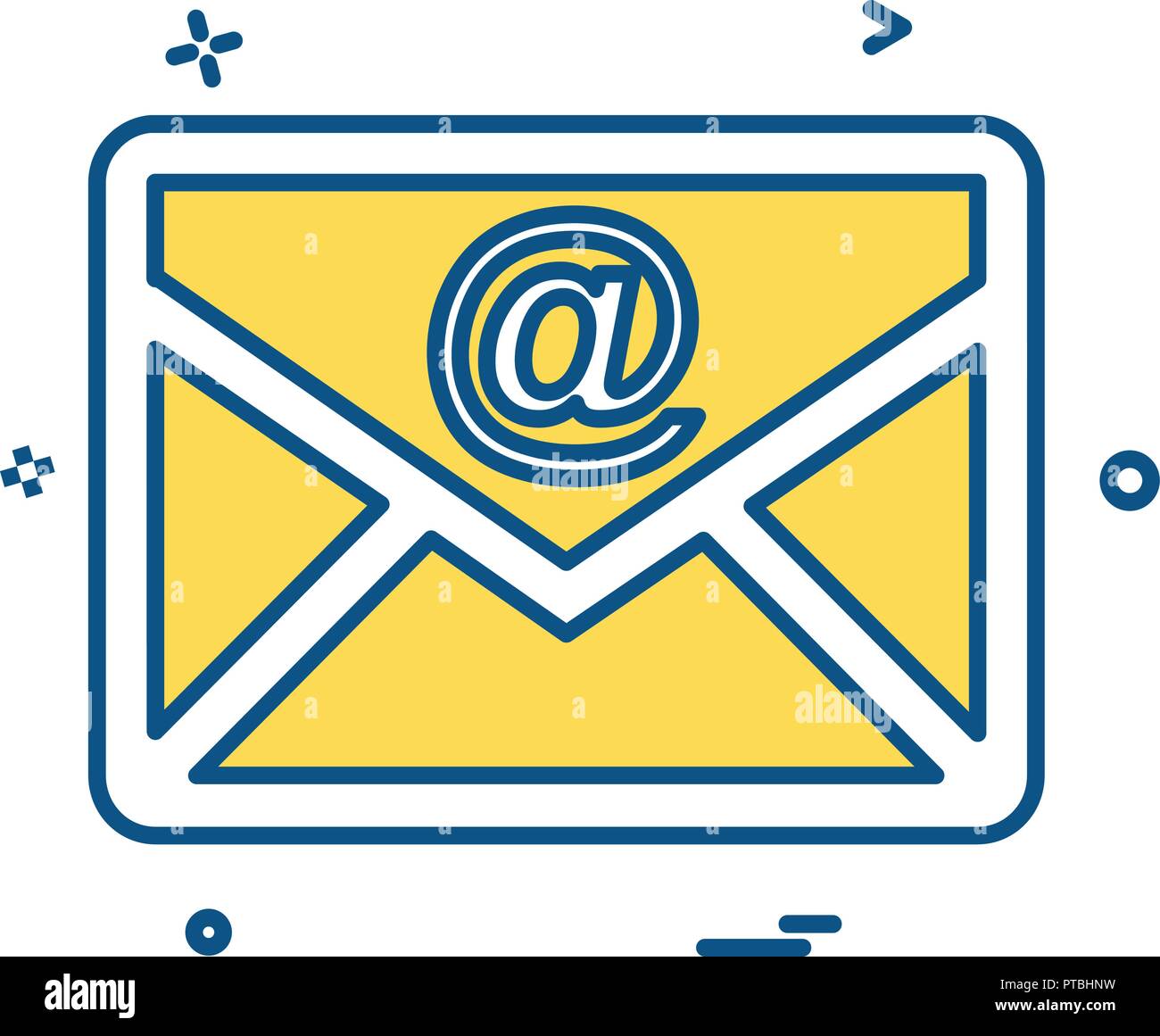 Email icon design vector Stock Vector Image & Art - Alamy