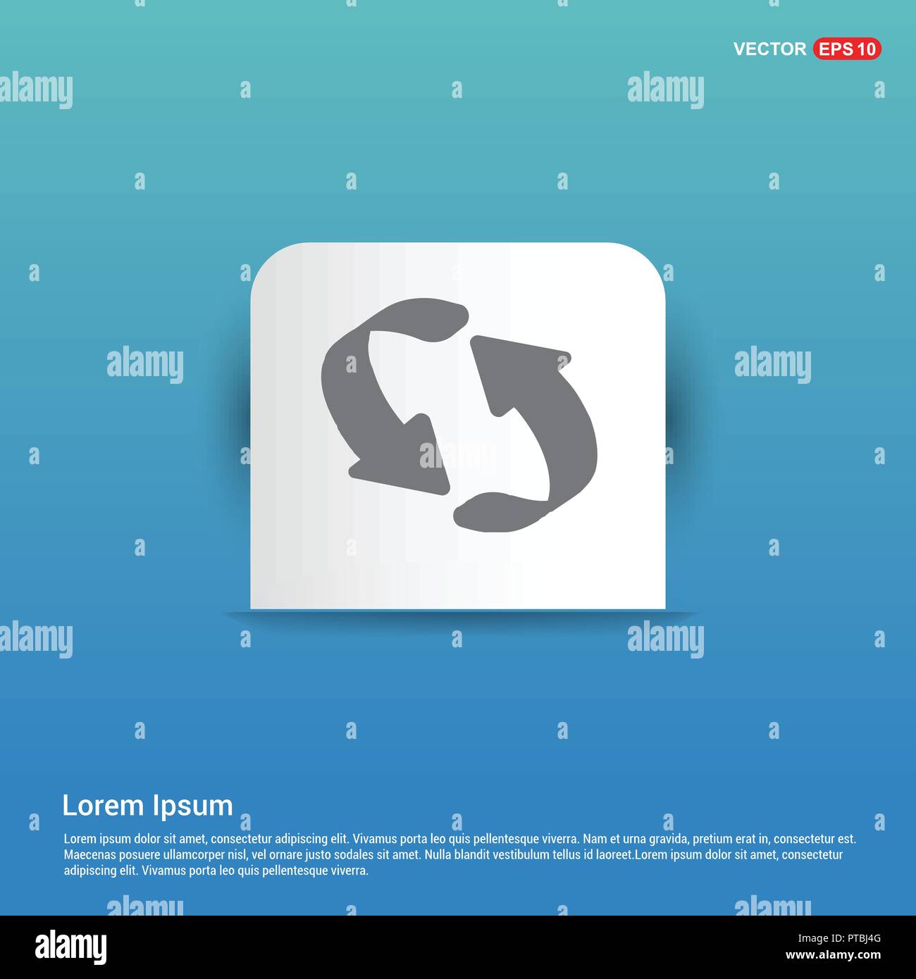 Reload Icon - Blue Sticker button Stock Vector Image & Art - Alamy