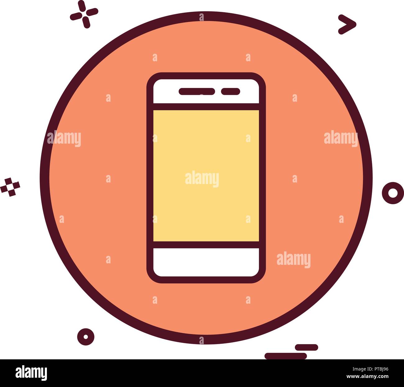 mobile phone basic icon vector design Stock Vector Image & Art - Alamy