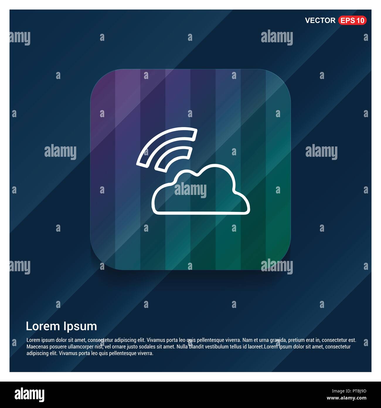 Cloud Signal Icon - Free vector icon Stock Vector Image & Art - Alamy