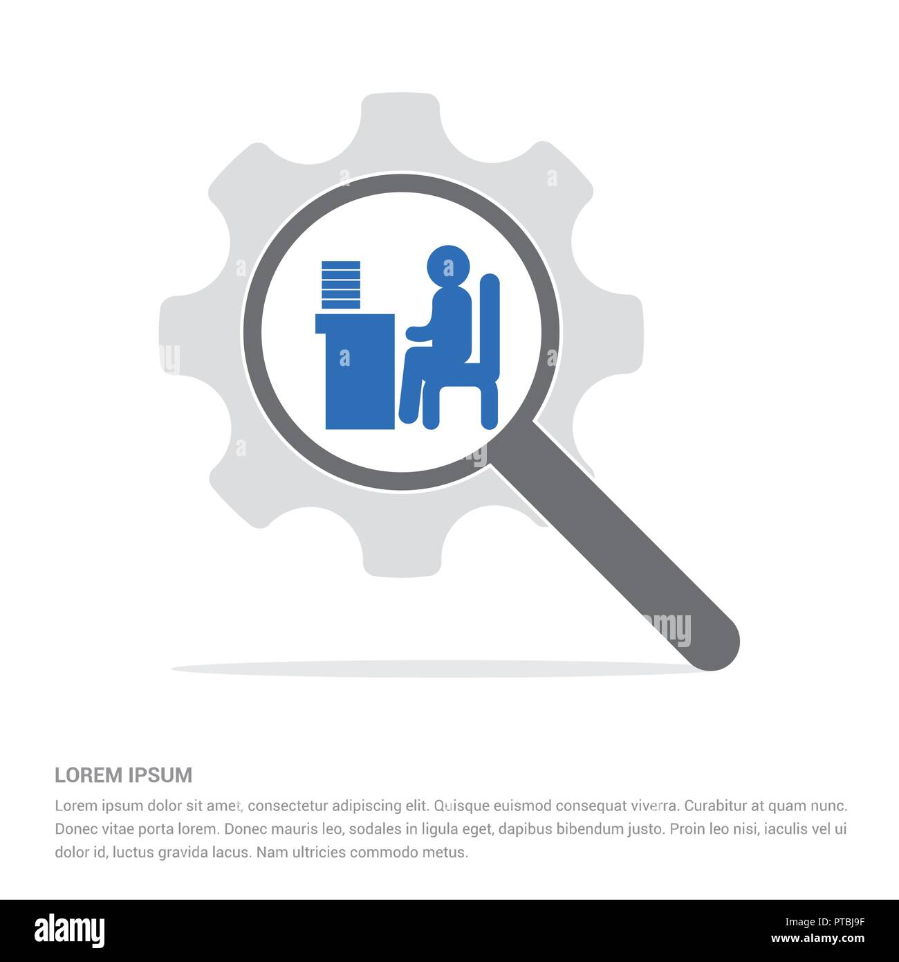 Man behind the computer desk Icon - Free vector icon Stock Vector Image ...