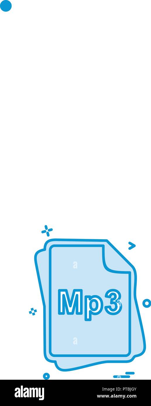 MP3 file type icon design vector Stock Vector Image & Art - Alamy