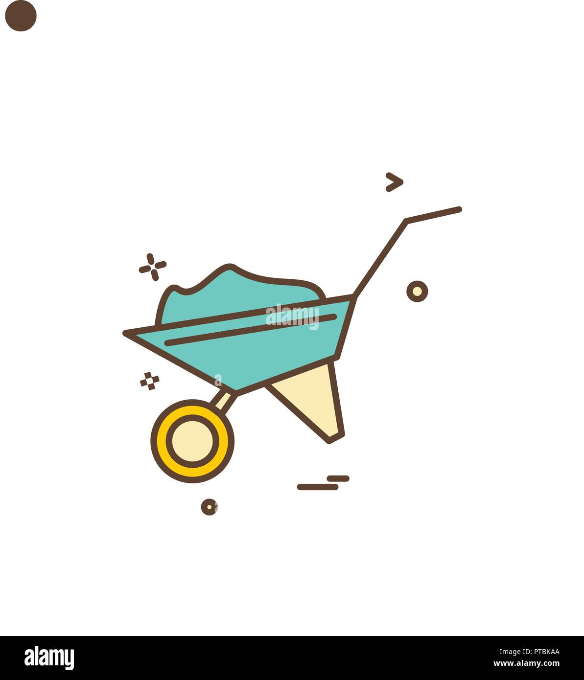 wheelbarow icon vector design Stock Vector Image & Art - Alamy
