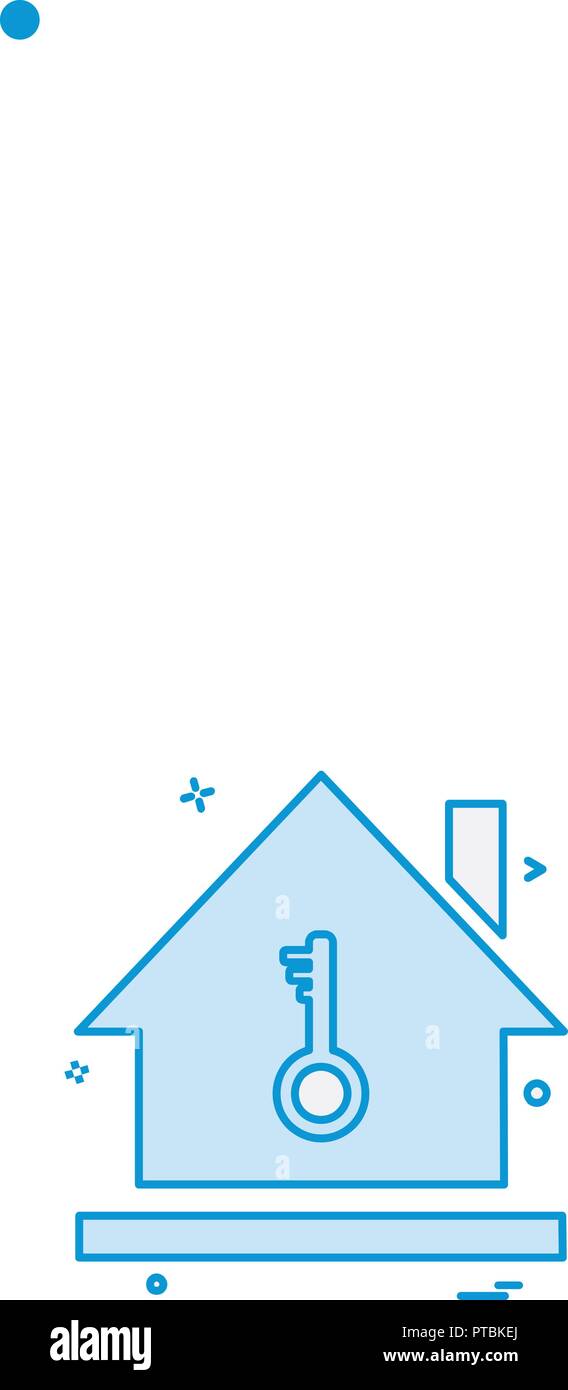 Secure Home icon design vector Stock Vector Image & Art - Alamy