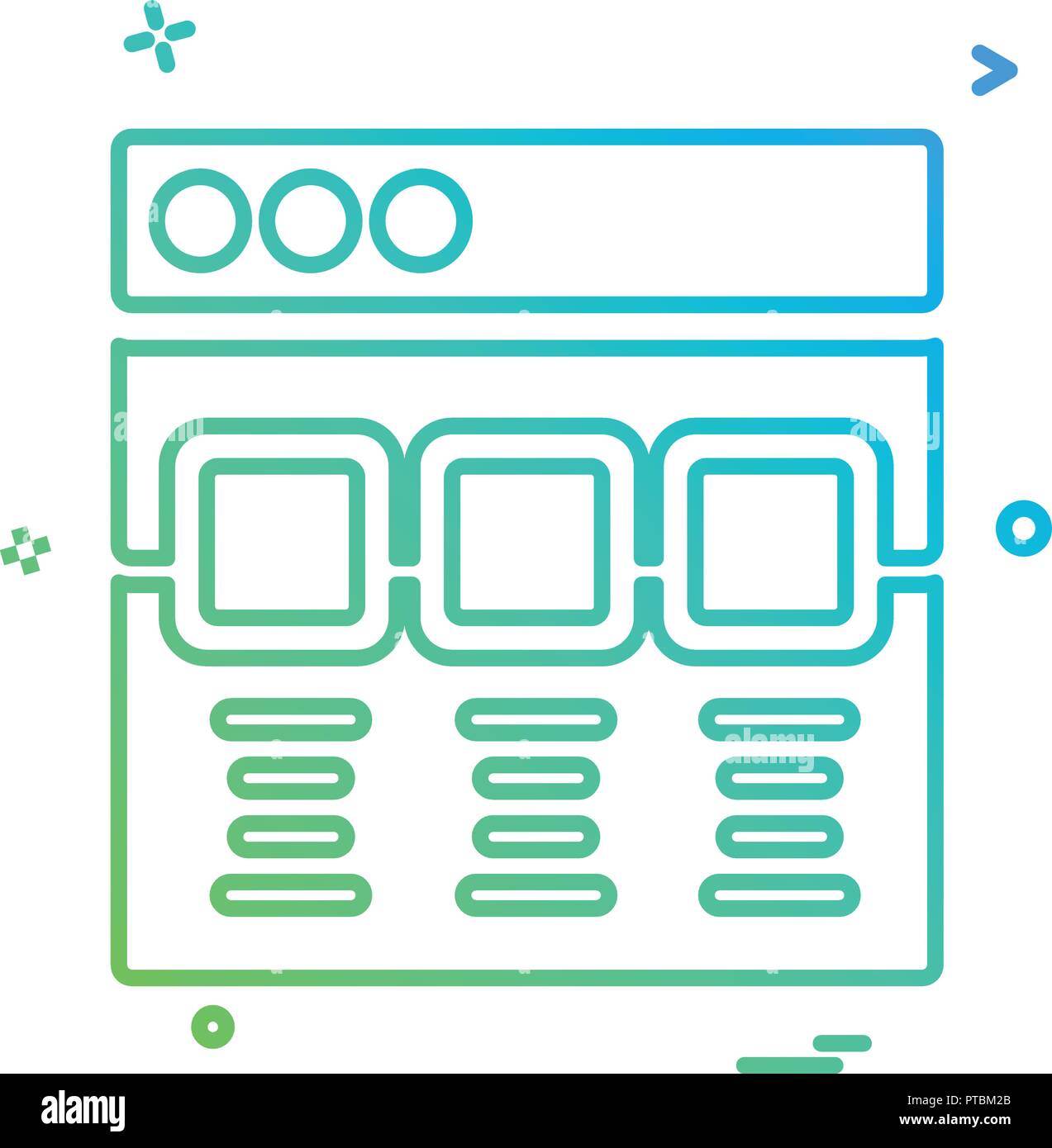 Web layouts icon design vector Stock Vector Image & Art - Alamy