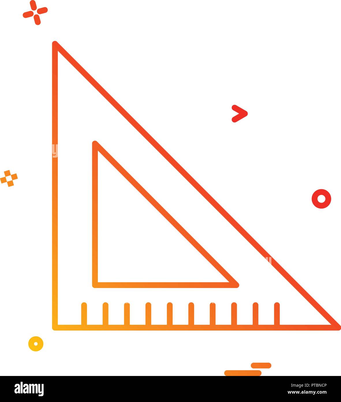 scale triangle icon vector design Stock Vector Image & Art - Alamy