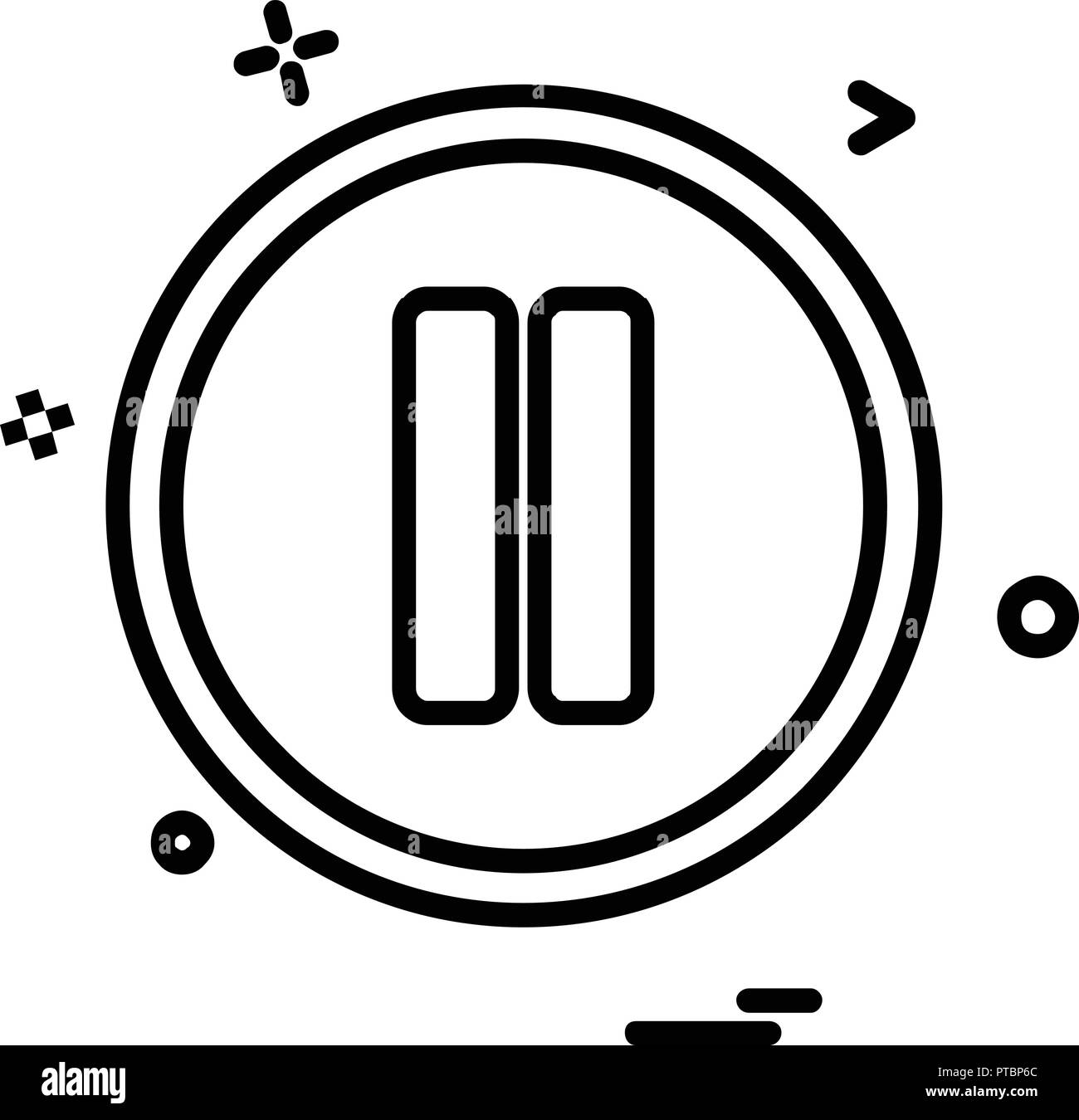 Pause button icon design vector Stock Vector Image & Art - Alamy Pause button icon design vector Stock Vector Image & Art - Alamy